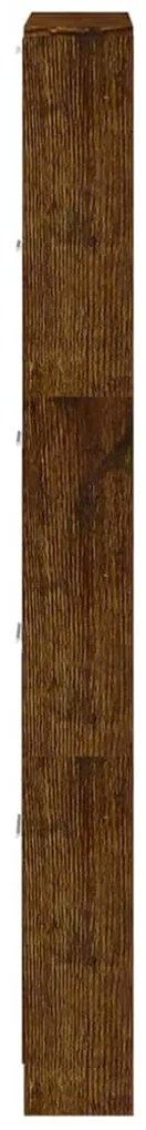 Botník kouřový dub 59 x 17 x 169 cm kompozitní dřevo - Default Title