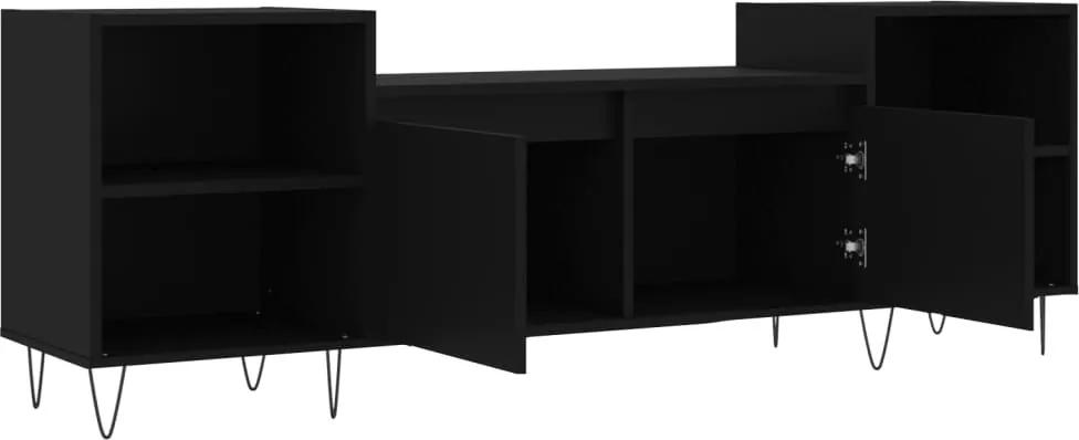 vidaXL TV skříňka 160x35x55 cm kompozitní dřevo [831341] Barva: Černá