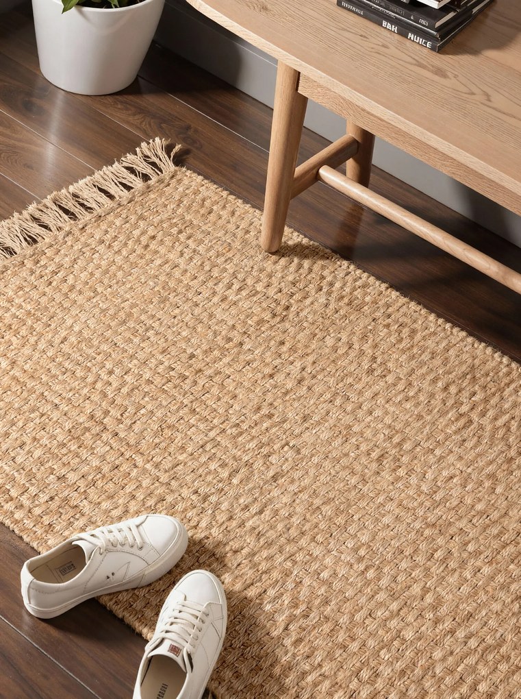 Hanse Home, Běhoun Handloom 106335 Fjord Natural Gold, 80x200, béžová, chodba / předsíň