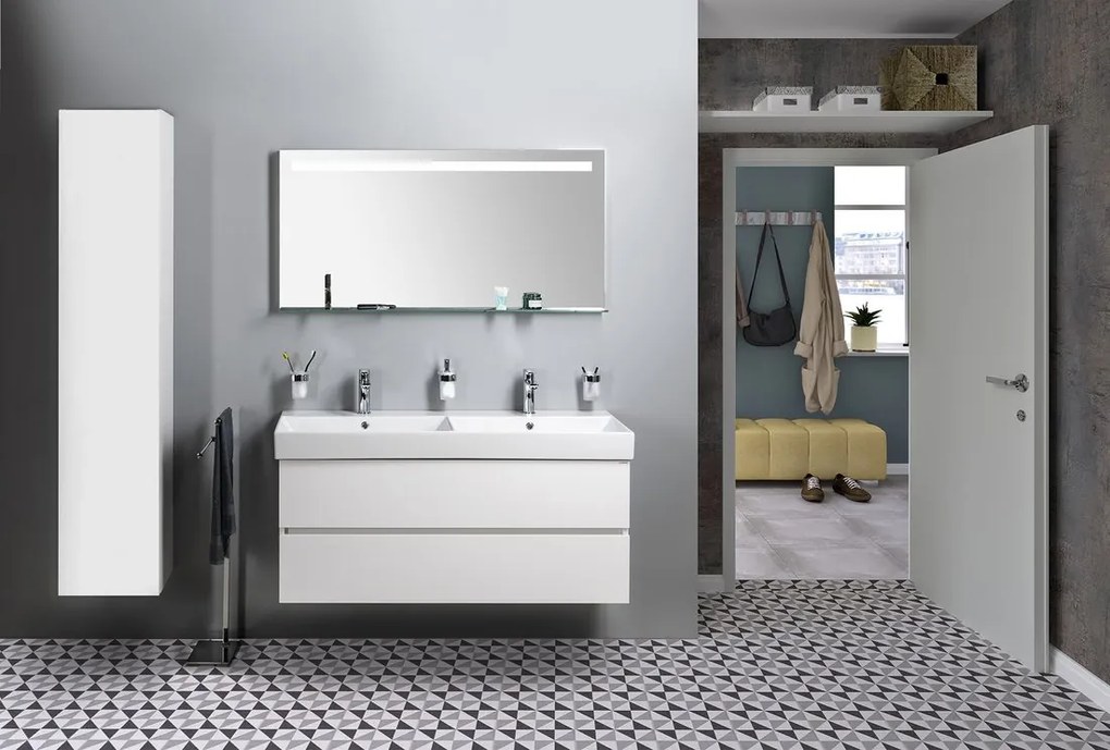Sapho Sapho, ESPACE skříňka 35x172x32cm, 2x dvířka, levá/pravá, bílá matná strip, ESC230-3131S