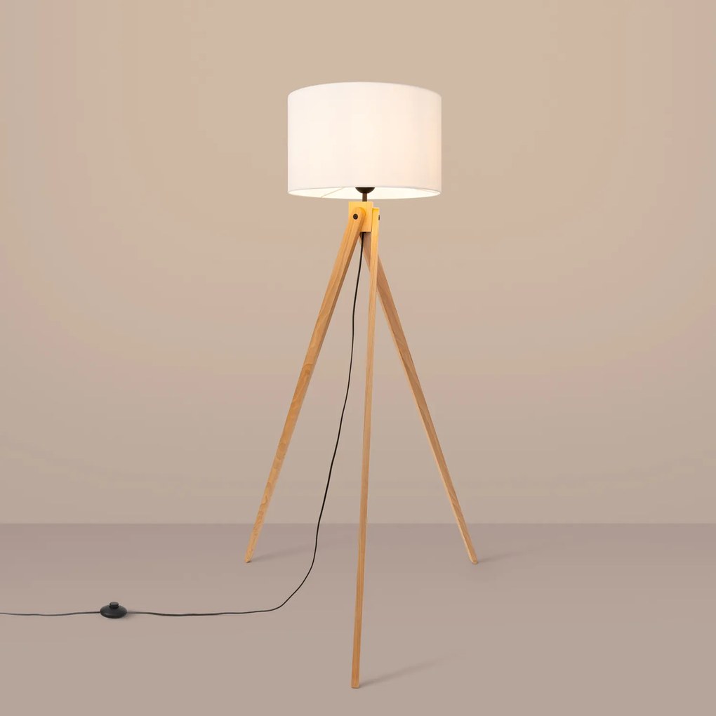 Sollux Lighting Stojací lampa NATT bílá