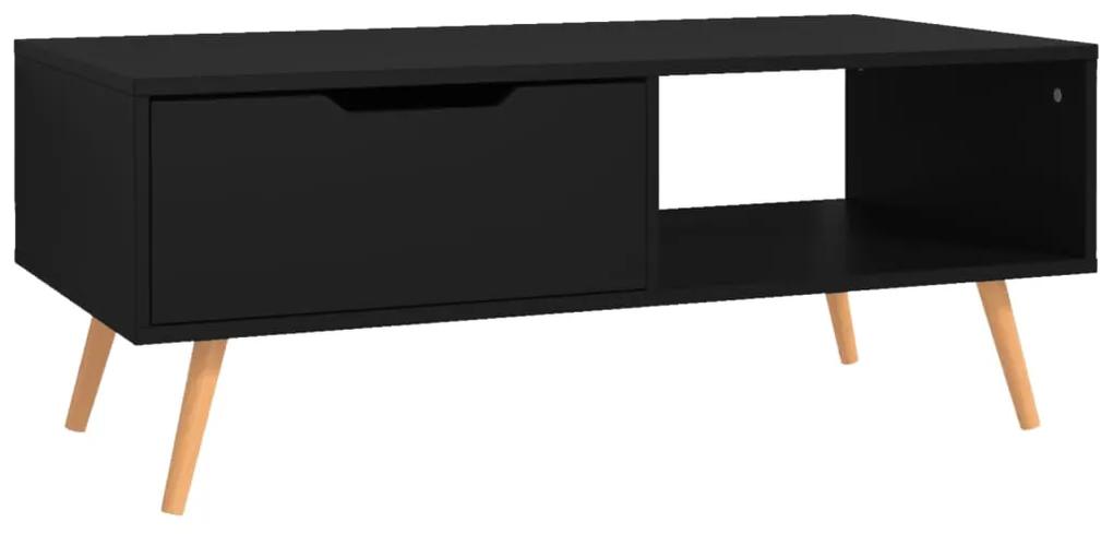 Konferenční stolek černý 100 x 49,5 x 43 cm dřevotříska - Default Title