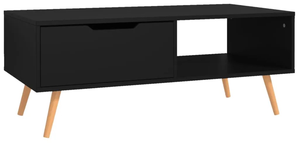 Konferenční stolek černý 100 x 49,5 x 43 cm dřevotříska