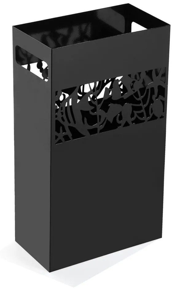 Černý kovový stojan na deštníky Versa Acuario, výška 49 cm
