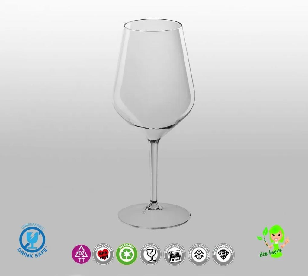 Relax na MAX Plastová sklenice na víno, cocktail 470ml - nerozbitná