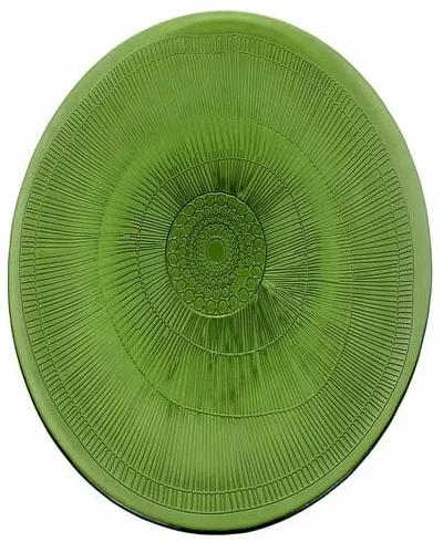 Mediterranea Lifestyle EGO DEKOR ECO Podnos z recyklovaného skla, pr. 44,5 cm, olivově zelená