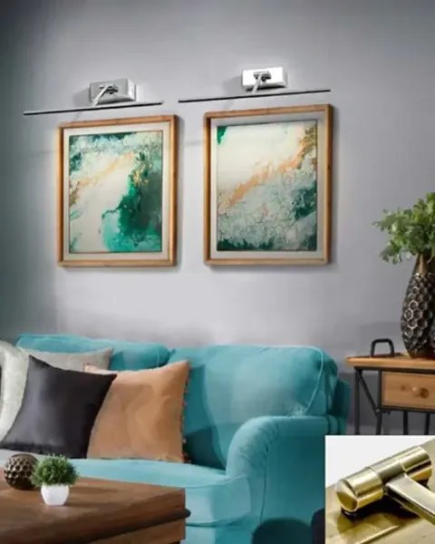 LED nástěnné svítidlo Monalisa 34 chrom
