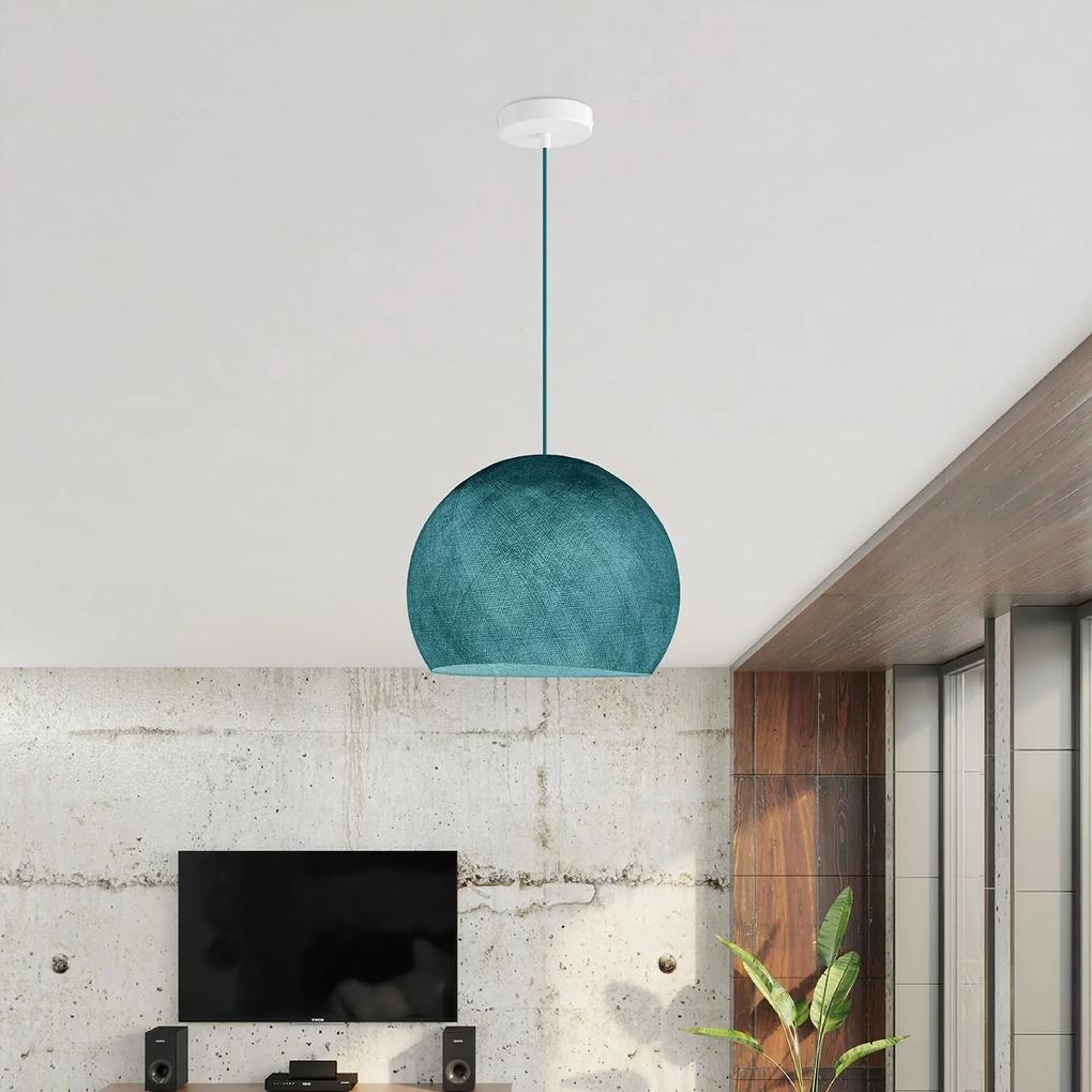 creative cables Závěsná lampa se stínidlem kupole z PE vlákna, polyester Barva: Zelená, Průměr: M - Ø 35 Cm
