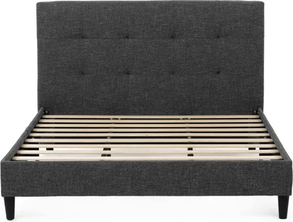 Manželská postel šedá 160x200 cm BED-M160 GREY2