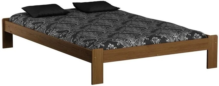 Dřevěná postel Ada 140x200 + rošt ZDARMA (Barva dřeva: Ořech)