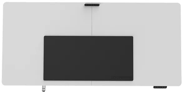 Lama Plus Elektricky výškově nastavitelný stůl UPLIFT — 160 cm, bílá / černá