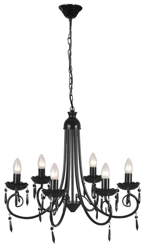 Elegantní, křišťálový lustr na šest žárovek 240689