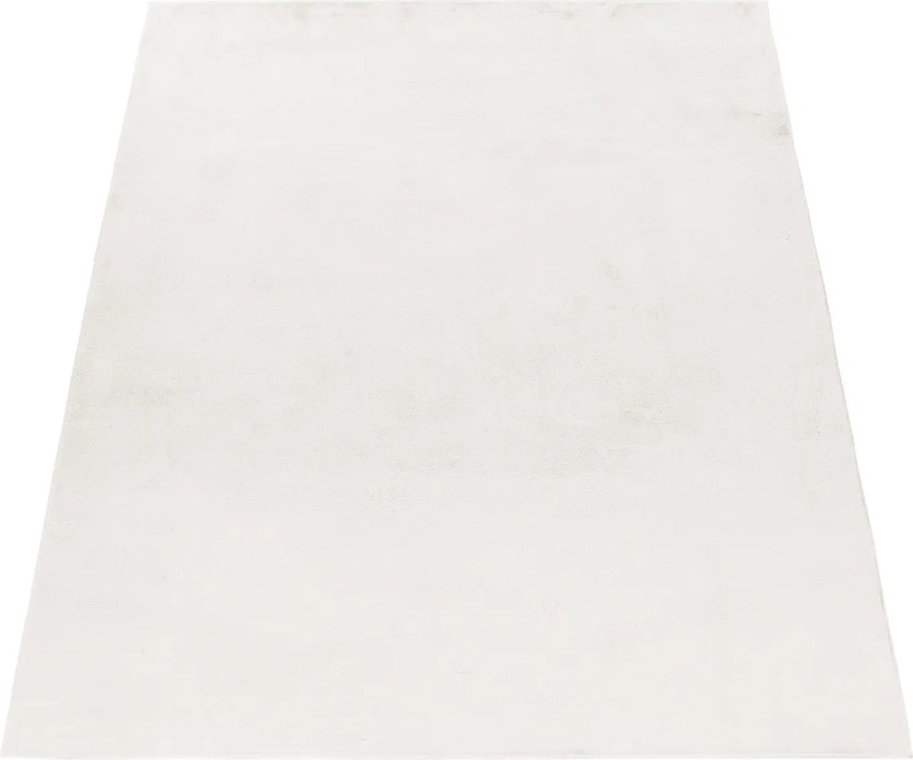 Ayyildiz, Běhoun Pouffy 5100 Cream, 80x250, bílá, obývací pokoj