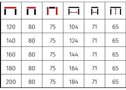 Stima Jídelní stůl CALLISTO Rozměr stolu: 120 x 80 cm