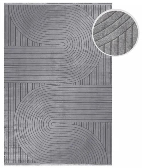 Vopi | Kusový koberec Style 8902 grey - 80 x 150 cm
