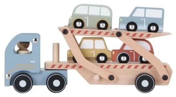 Little Dutch | Little Dutch - Dřevěné nákladní auto s autíčky | FBB0079