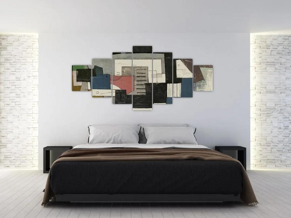 Obraz - Abstrakce, kubismus (210x100 cm)