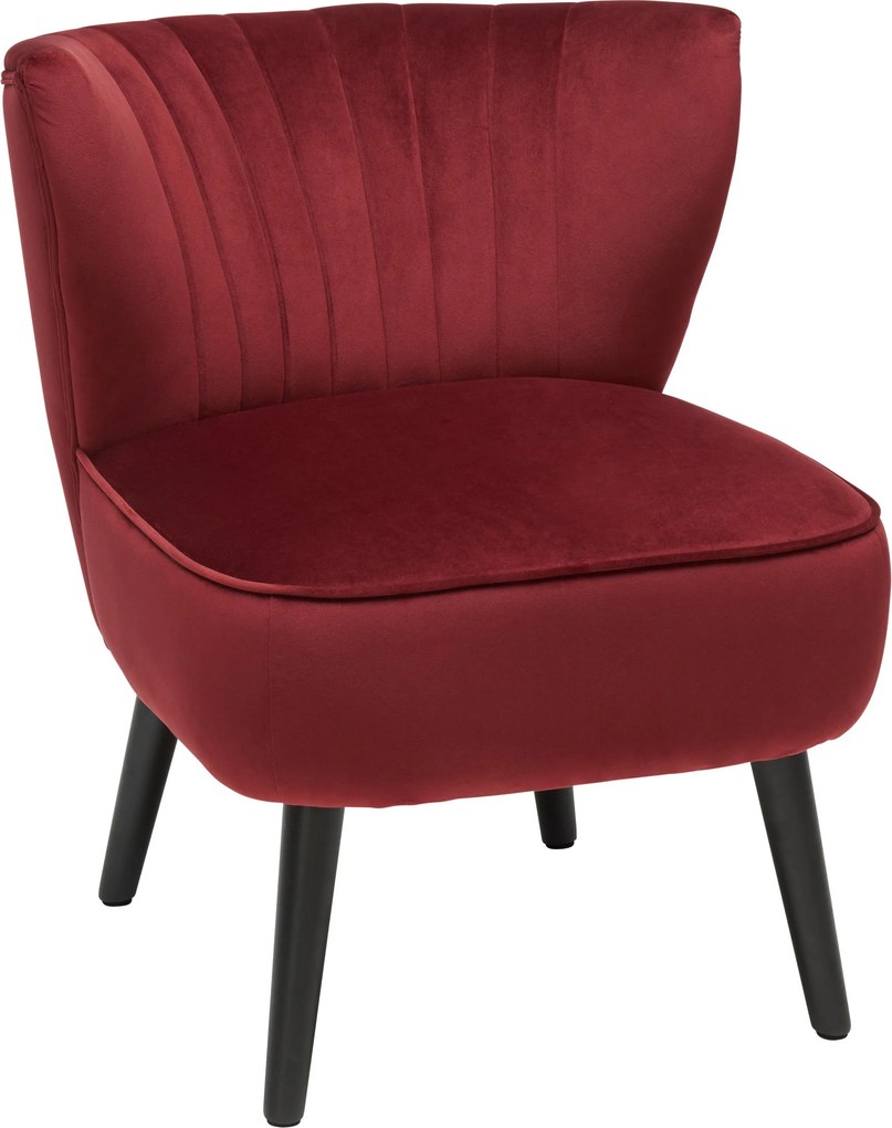 XXXLutz KŘESLO, textil, černá, tmavě červená Xora - Křesla klasická - 000239002602