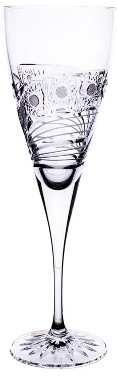 Onte Crystal Bohemia Crystal ručně broušené sklenice na bílé víno Kometa 260 ml 2KS