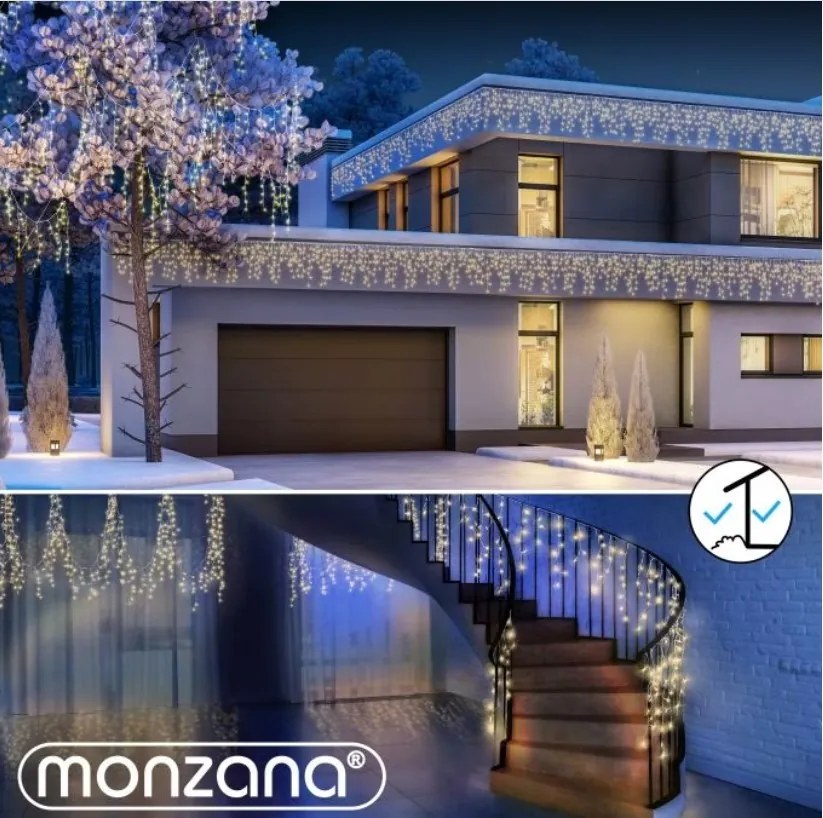 Monzana Vánoční světelný řetěz CECIL, 5m, teplá bílá