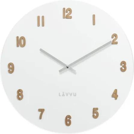 LAVVU WHITE LCT4070 dřevěné hodiny