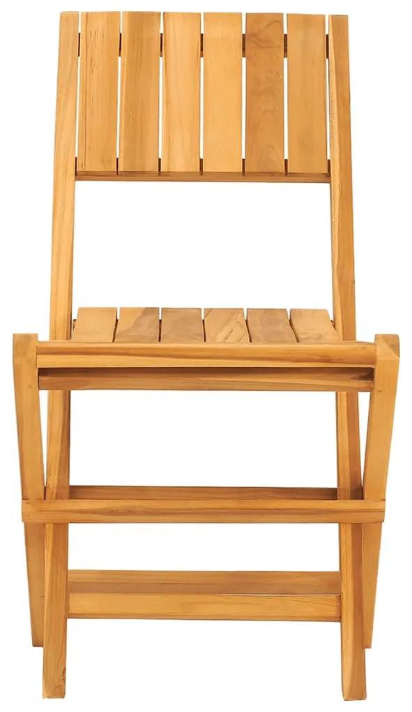 Skládací zahradní židle 2 ks 47x61x90 cm masivní teakové dřevo - Default Title