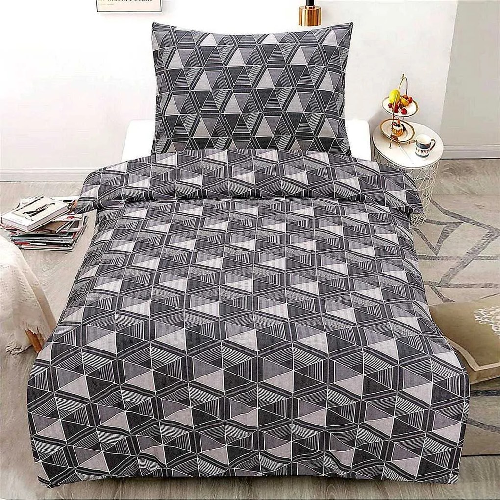 TP Krepové povlečení ECONOMY 140x200+70x90 - Greyland