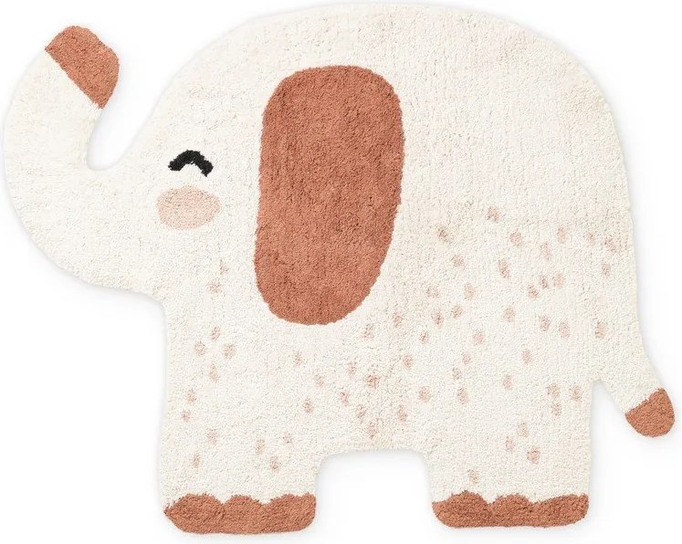Hnědý/krémový pratelný/ručně tkaný bavlněný dětský koberec 95x120 cm Snuggle Emmi – Hanse Home Biano.cz