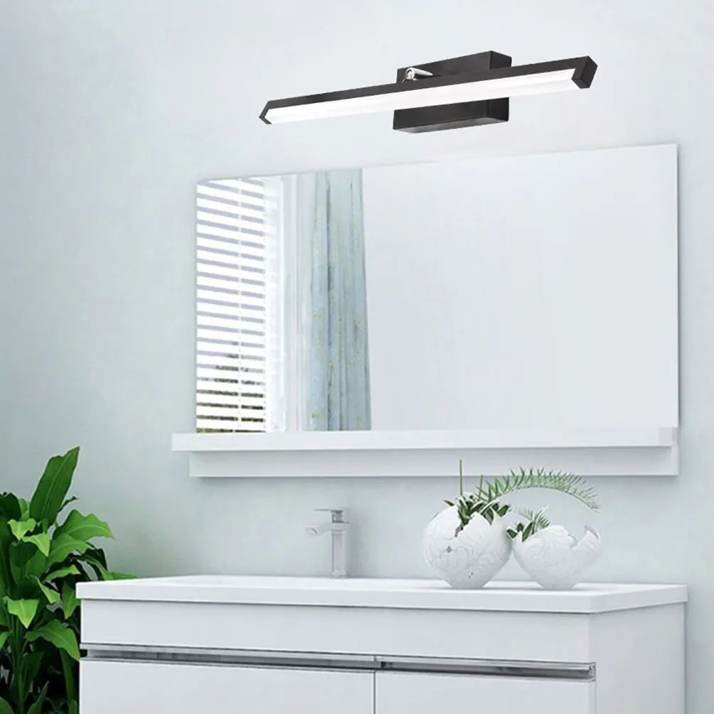 Toolight, LED koupelnové svítidlo nad zrcadlo 12W 50CM APP373-1W, černá, OSW-05003