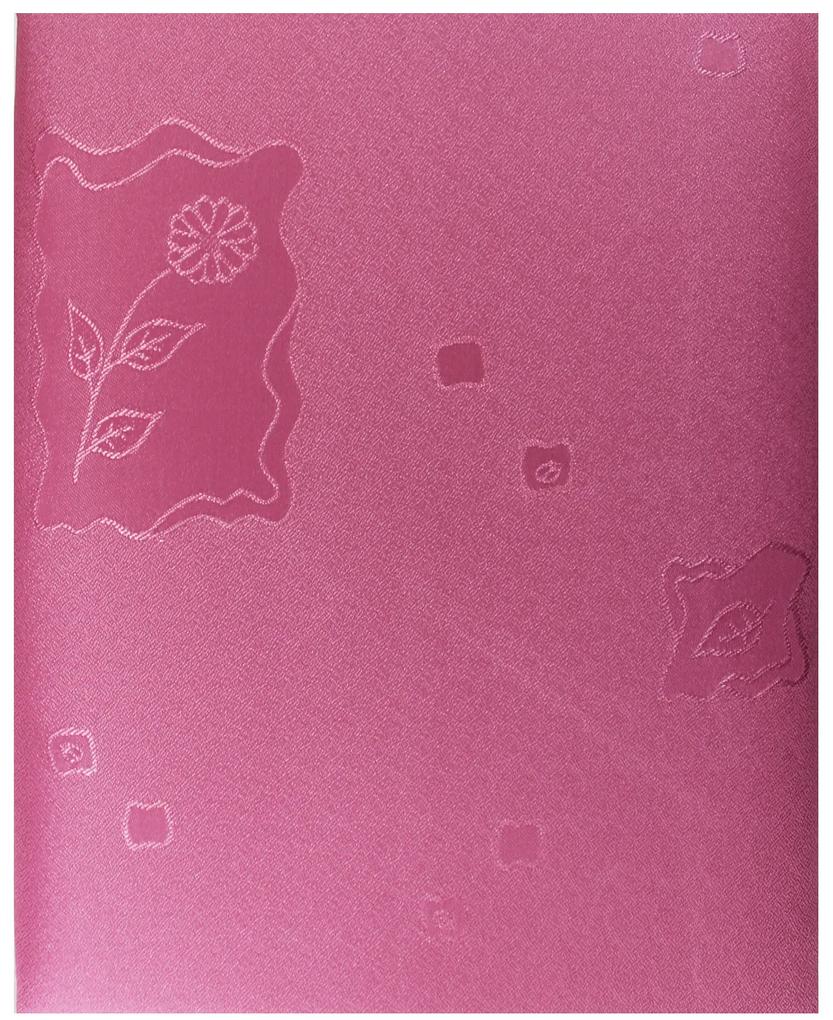 German EmaHome - Ubrus s ochranou proti skvrnám 110 x 140 cm / růžová se vzorem