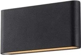 AZZ AZ2182 LED Venkovní nástěnné svítidlo Azzardo Cremona M dark grey AZ2182 10W 476lm 3000K IP54 17,5cm tmavě šedé - AZZARDO