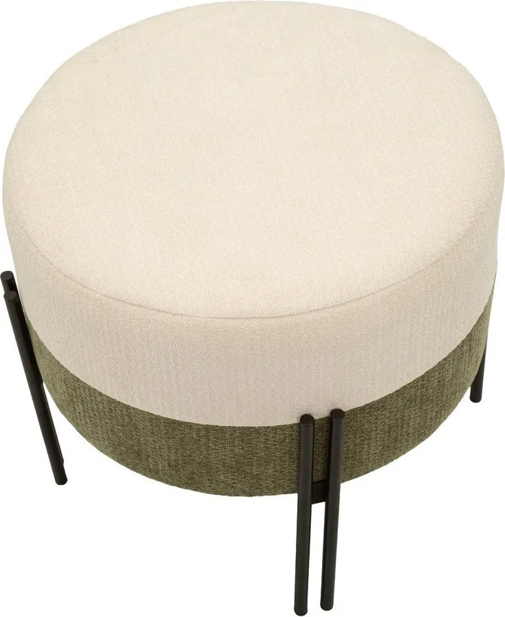 Khaki/krémový taburet Modern Style – Mauro Ferretti