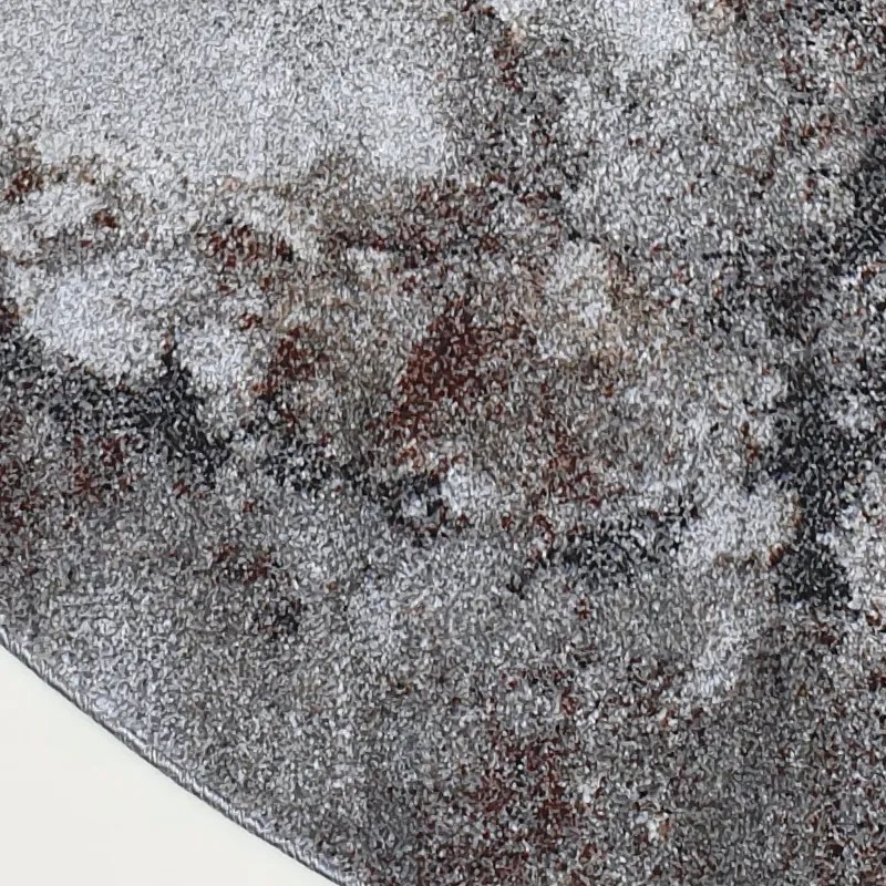 Spoltex, Kusový koberec Universe 841-86 grey/beige kruh, 200x200 (průměr) kruh, šedá, obývací pokoj