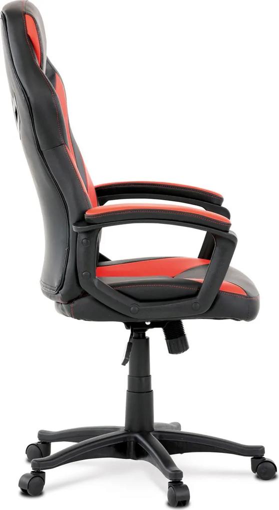 Autronic Herní židle  KA-Y209 RED, červená/černá ekokůže