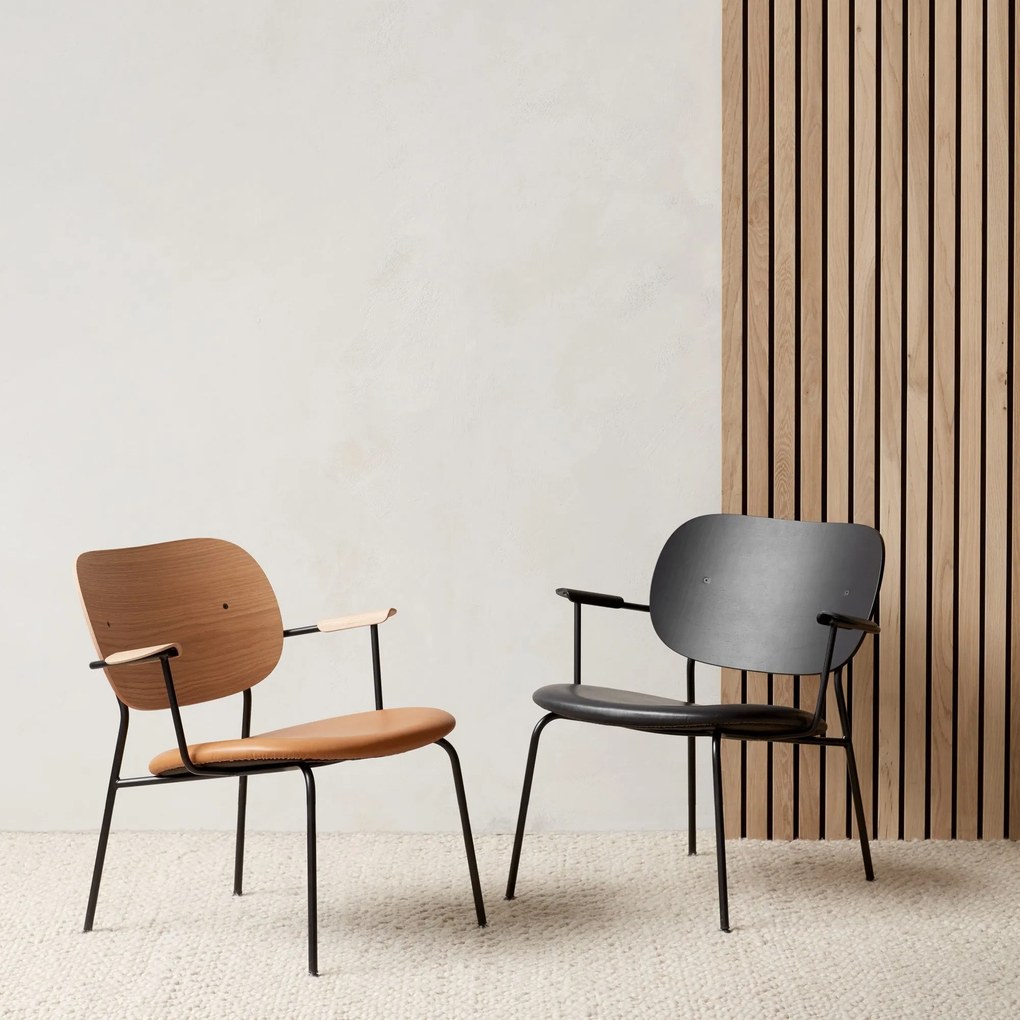 AUDO (MENU) Křeslo Co Lounge Chair, Black / Natural Oak / Dakar 250