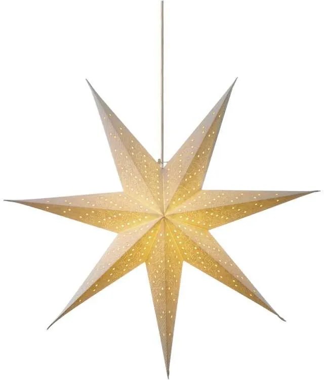 Emos Vánoční papírová Hvězda 75cm - bílá
