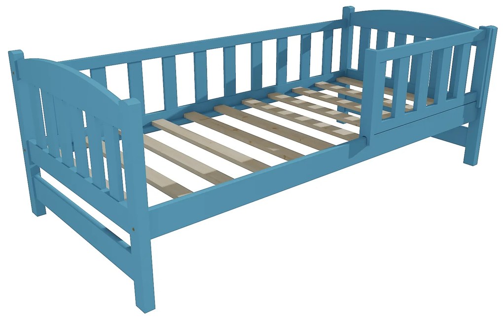 Vomaks Dětská postel DP 002 se zábranou Rozměr: 80 x 160 cm, Barva: moření olše