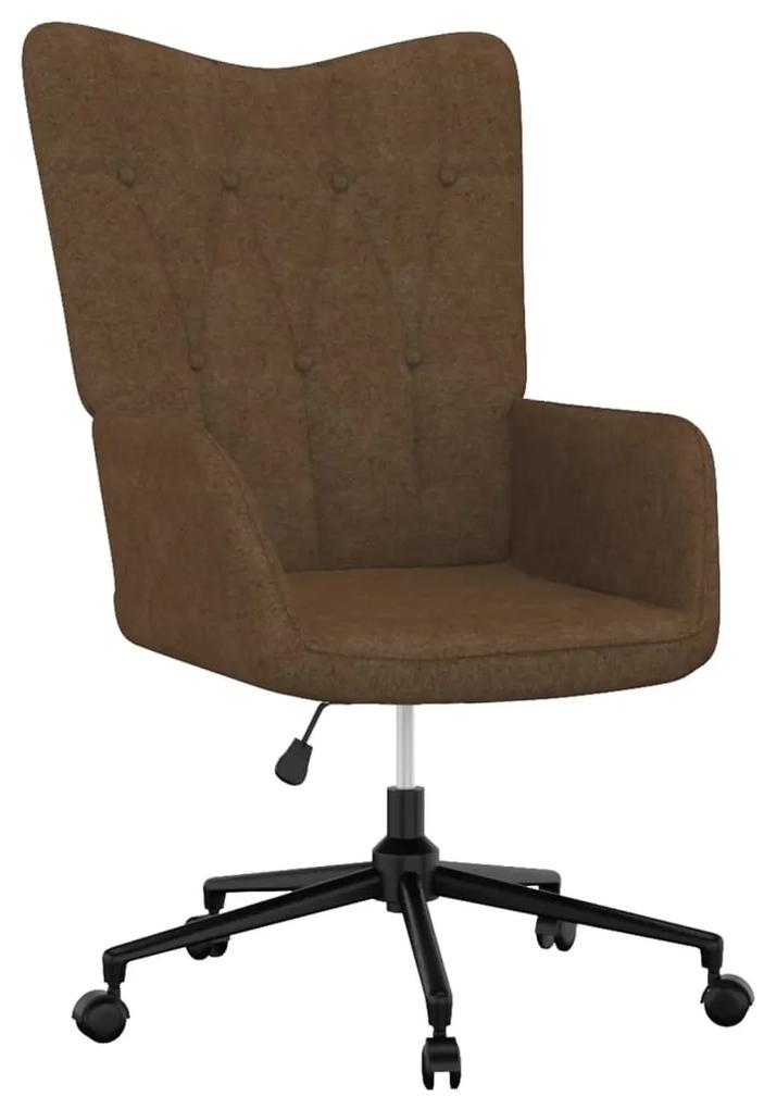 327647 vidaXL Relaxační židle hnědá textil