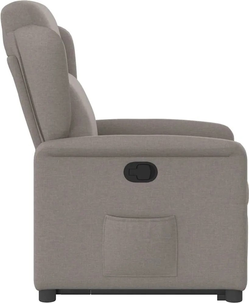 Zvedací polohovací křeslo taupe textil 3303141