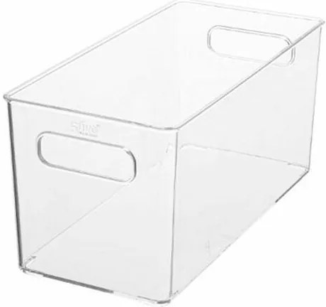 5Five® Transparentní box, víceúčelový, s madly SELENA, 31x15x15
