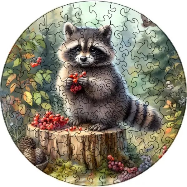 Coolkousky puzzle 27 cm, v krabičce, 15 × 15 × 4,6 cm, mýval