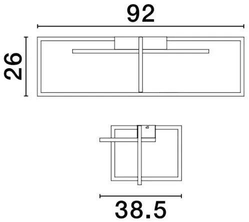 Designové stropní svítidlo Clea 2 černé