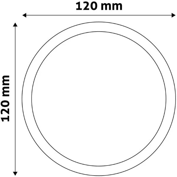 Prémiový přisazený LED panel 6W 420lm, denní, kruhový, 3 roky