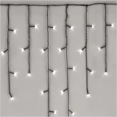 Propojovací vánoční řetěz bez zdroje EMOS Connecting D1CC01 ZY1932 100LED krápníky 2,5x0,9m studená bílá