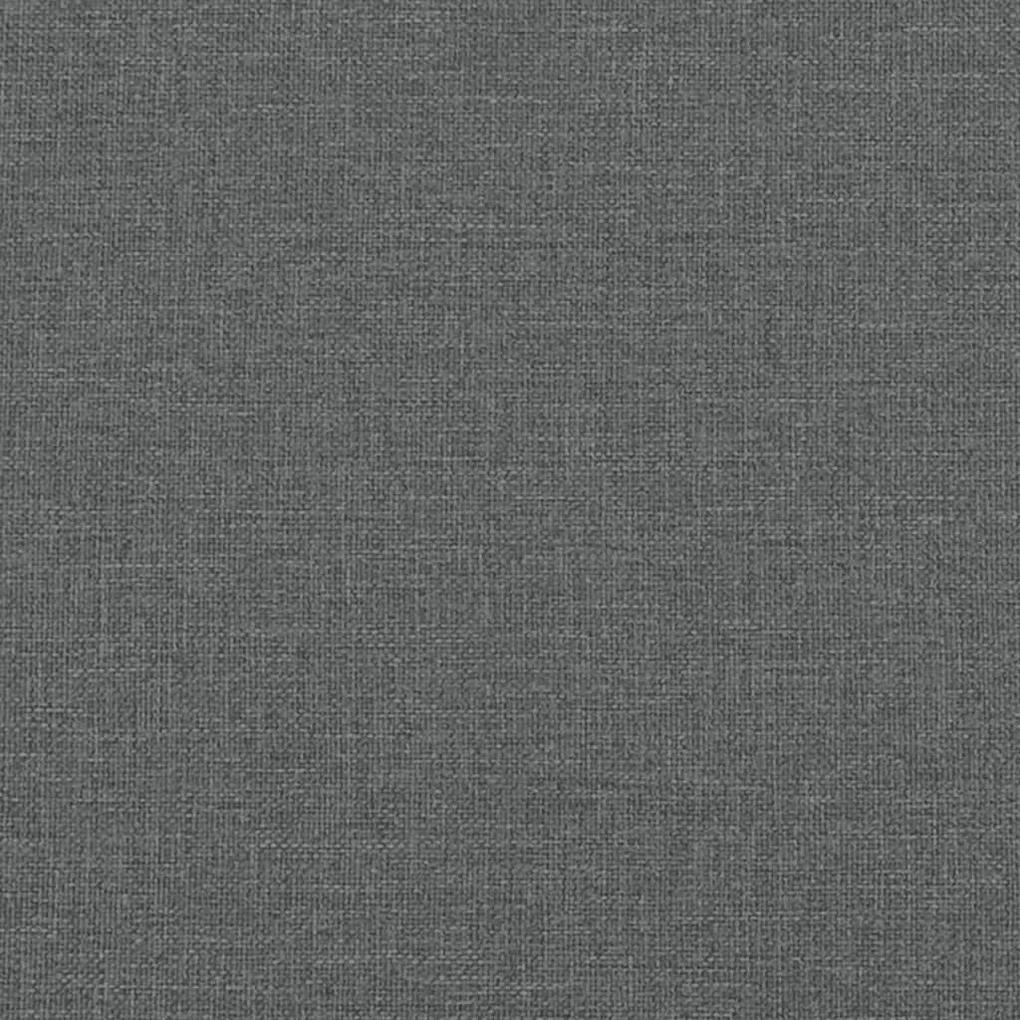 Rozkládací pohovka s poduškami tmavě šedá textil - Default Title