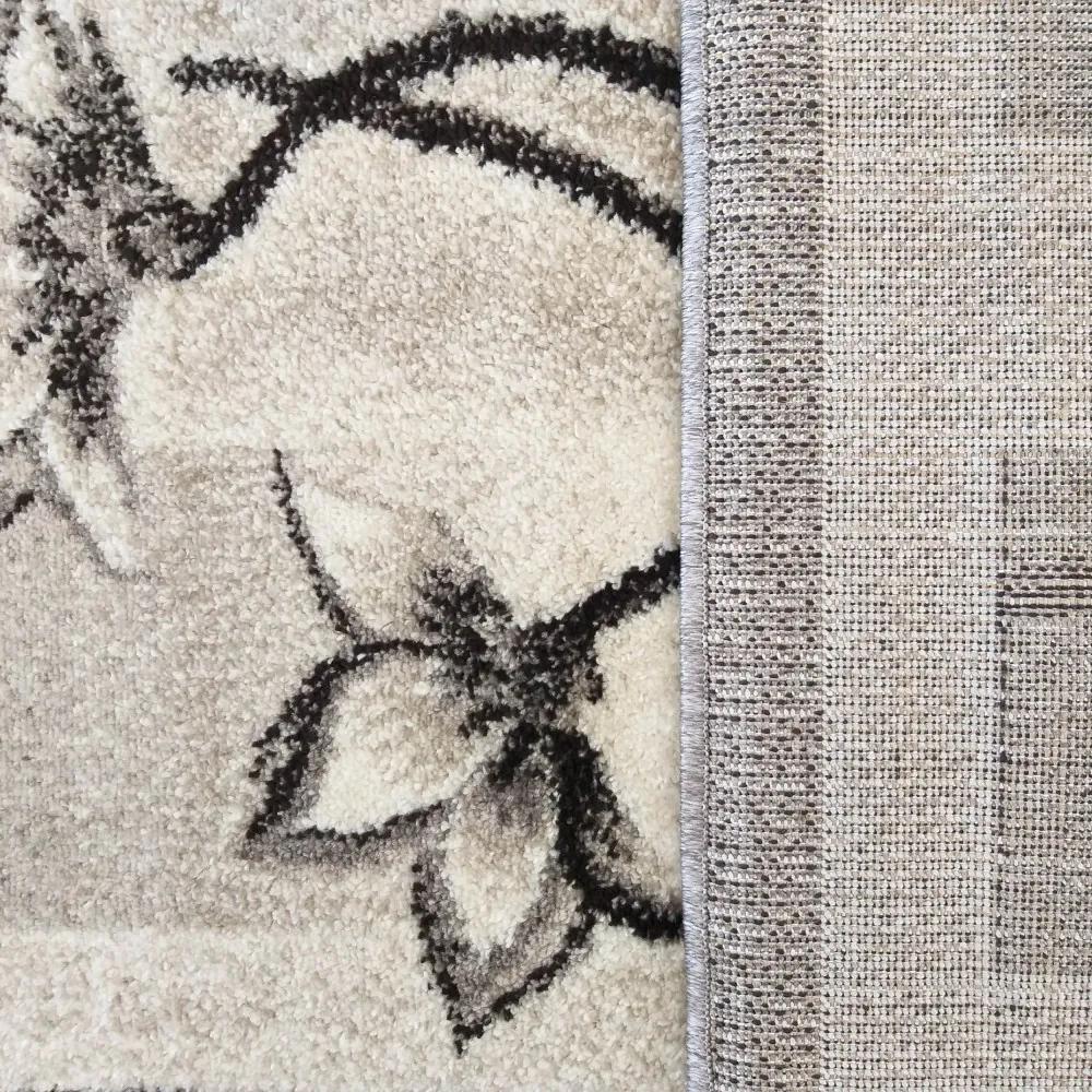 Stylový koberec do obývacího pokoje s motivem květin Šířka: 120 cm | Délka: 170 cm