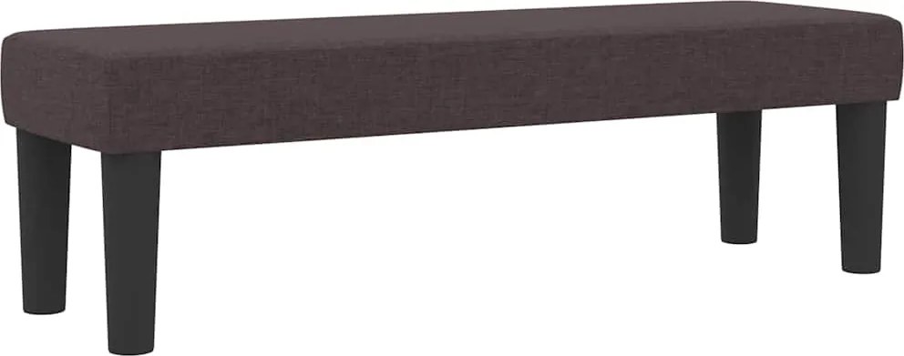 Postel s boxspringem s čelo Tmavě hnědá 140 x 190 cm textil 3344068