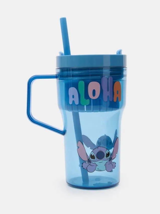Sinsay - Hrnek s víčkem a brčkem Lilo & Stitch - vícebarevná