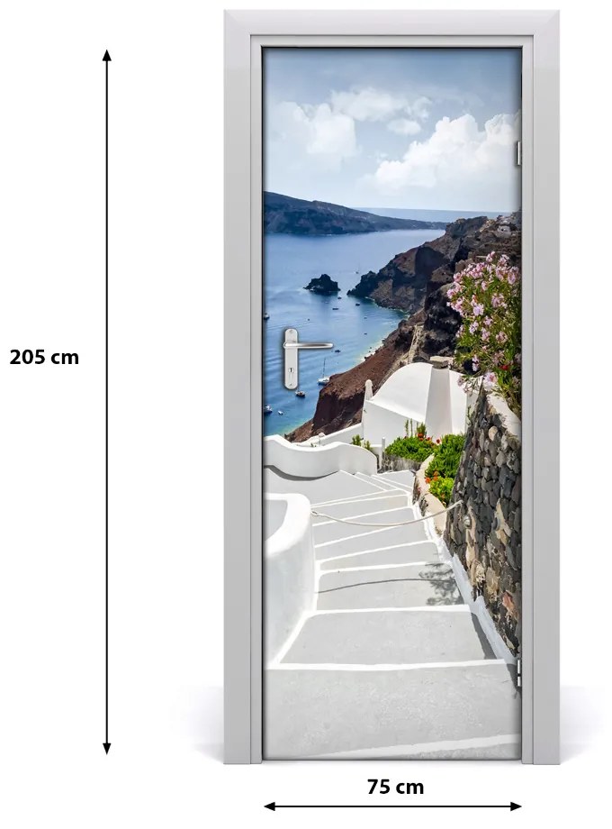 Fototapeta samolepící na dveře Santorini Řecko 75x205 cm