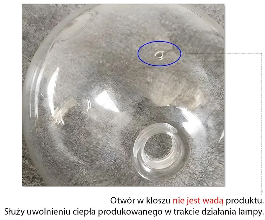 Toolight Toolight, skleněné kulové závěsné stropní svítidlo 20cm, APP1683-1CP, zlatá, OSW-04303